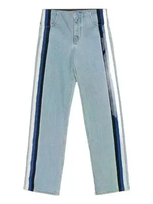Christopher Esber Streaked Denim Jeans - Blue