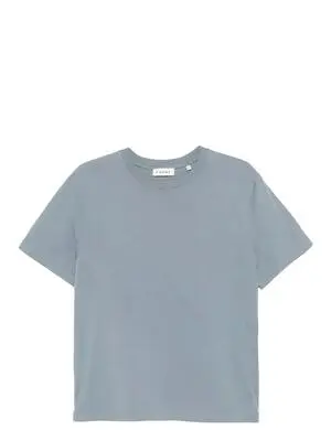FRAME Logo-embroidered T-shirt - Blue