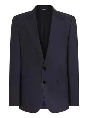 Dolce & Gabbana Peak-lapel Tailored Blazer - Blue
