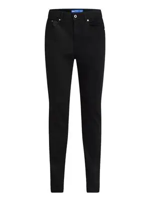Karl Lagerfeld Logo-patch Skinny Jeans - Black