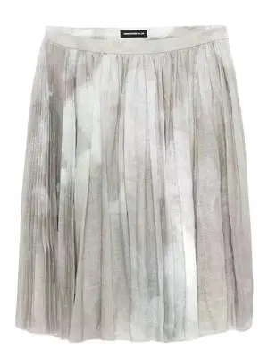 UNDERCOVERISM Graphic-printed Pleated Skirt - Grey