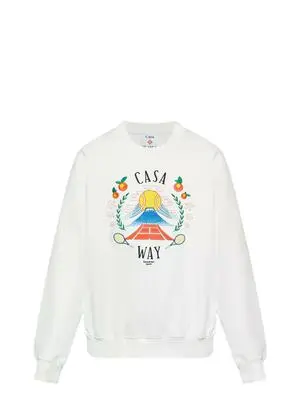 Casablanca Graphic-print Sweatshirt - White