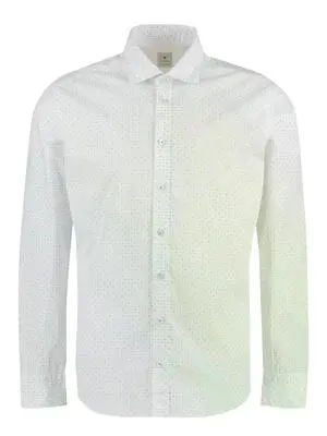 BASTONCINO Micro-dotted Shirt - White