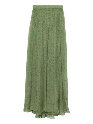 ELIE SAAB Pleated Midi Skirt