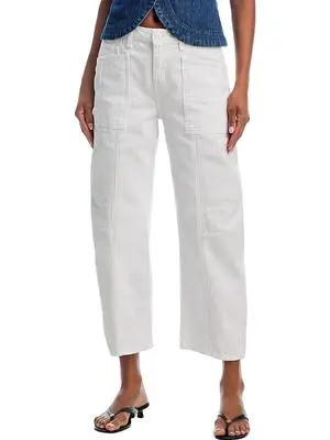 L'Agence Cody High-Rise Rodeo Jeans Blanc