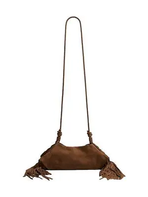 Altuzarra Origami Fringe Mini Bag Chocolate
