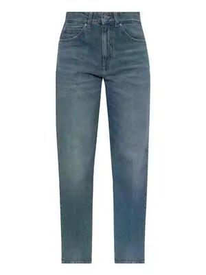 Victoria Beckham Washed Straight-leg Jeans - Blue