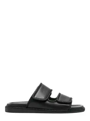 Dear Frances Braided Leather Sandals - Black