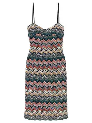 Missoni Sleeveless Floral-lace Midi Dress - Black