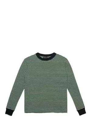MAINLESS Striped Long-sleeve Top - Blue