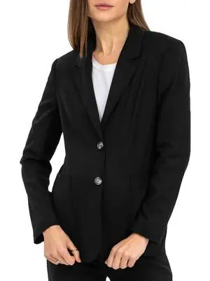 PIETRO BRUNELLI Eliana Two-button Maternity Blazer - Black