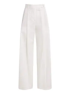 Eleventy Tailored Trousers With Pleated Detail - White
