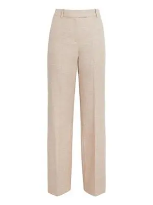 Eleventy Cotton-blend Straight Trousers - Beige
