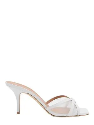 MALONE SOULIERS Perla 70 Mesh And Leather Sandals - White
