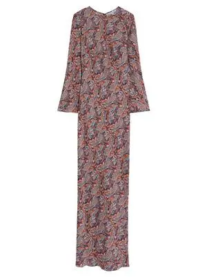 Veronica Beard Gemma Printed Silk-Blend Maxi Dress Multicoloured