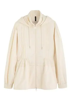 Moncler Vabre Pintuck Shell Jacket - Ivory