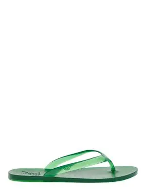ANCIENT GREEK SANDALS Jelly Flip Flops Green