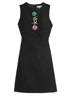 SISTER JANE Fine Catch Cloqué Mini Dress