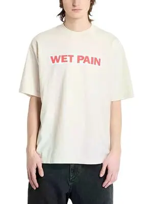 PLEASURES Text-graphic T-shirt - Neutrals