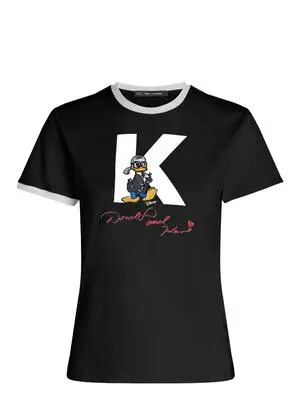 Karl Lagerfeld X Disney Petite T-shirt - Black