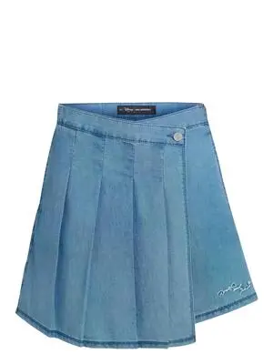 Karl Lagerfeld X Disney Pleated Denim Skort - Blue