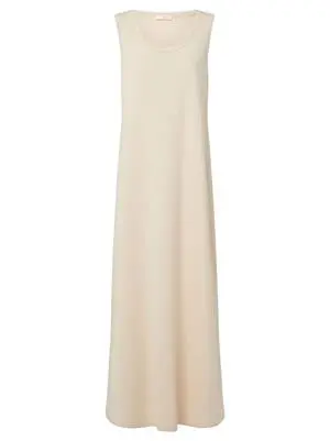 THE ROW Tetzi Cotton Jersey Maxi Dress - Beige
