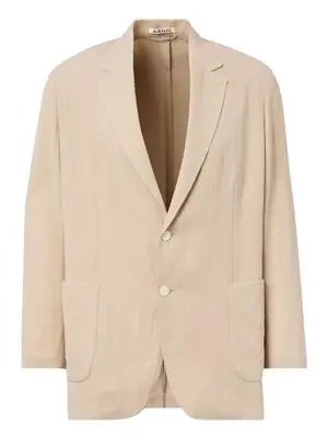 Auralee Cotton And Wool Gabardine Blazer - Beige