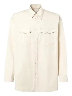 LEMAIRE Cotton Satin Western Shirt - White