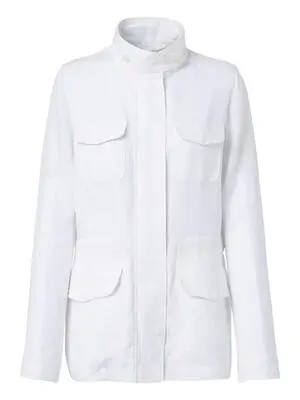 Loro Piana Traveller Linen Jacket - White