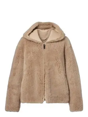 MAX MARA Sole Hooded Shearling Jacket
