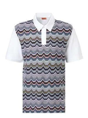 Missoni Zigzag Cotton Polo Shirt - Multicoloured