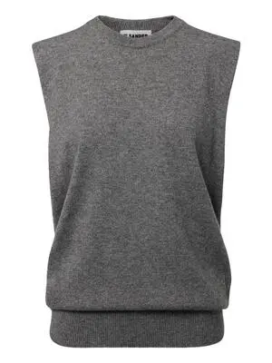 JIL SANDER Cashmere Sweater Vest - Grey