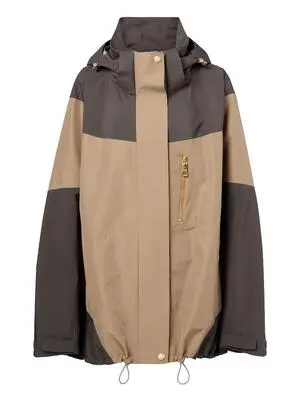 Prada Colorblocked Oversized Jacket - Brown