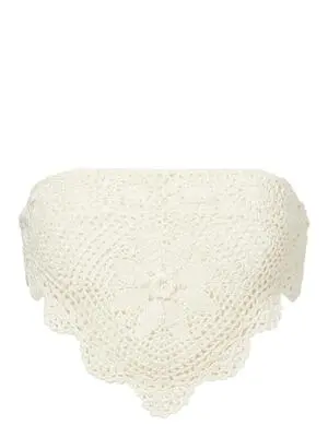 ANNA KOSTUROVA Crochet Crop Top