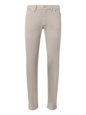 Brioni Mid-rise Slim Jeans - Beige