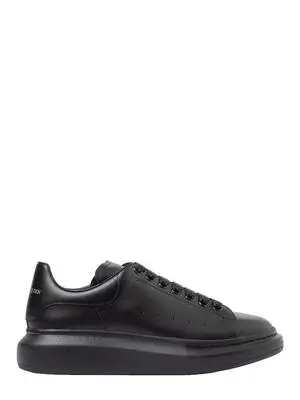 Alexander McQueen Oversized Leather Sneakers - Black