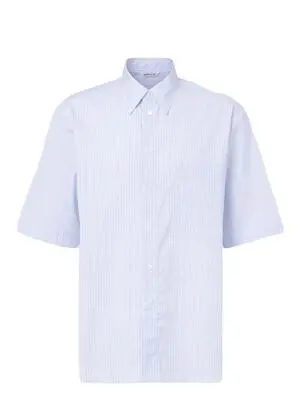 Auralee Striped Cotton Shirt - Blue