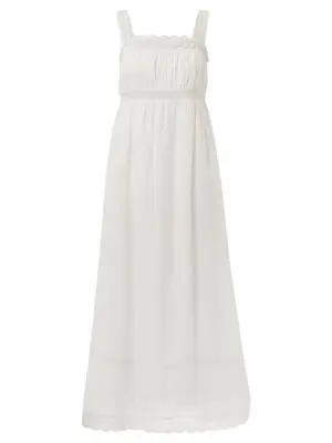 Posse Grace Lace-trimmed Maxi Dress - White