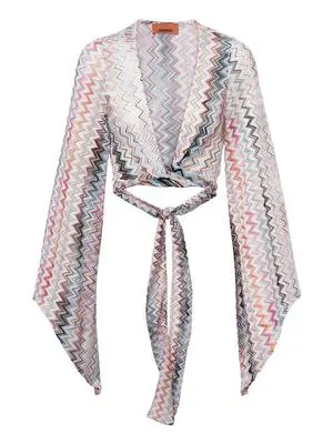 Missoni Zigzag Cropped Blouse - Multicoloured