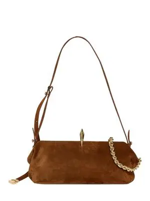 Benedetta Bruzziches Sofia La Petite Suede Shoulder Bag - Kissing In The Streets