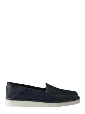 PRADA Textured Leather Loafers