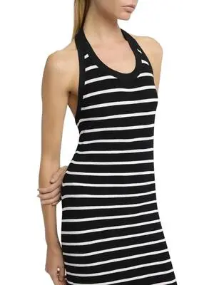 Proenza Schouler Meryl Striped Maxi Dress - Black Multi