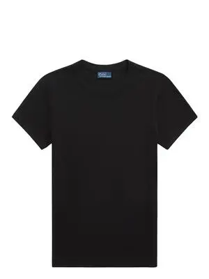 RALPH LAUREN Slim Fit Ribbed Cotton Tee