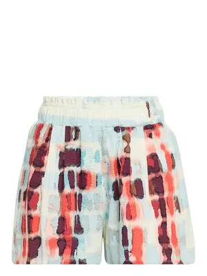 SILVIA TCHERASSI Giorgio Printed Cotton-Stretch Shorts
