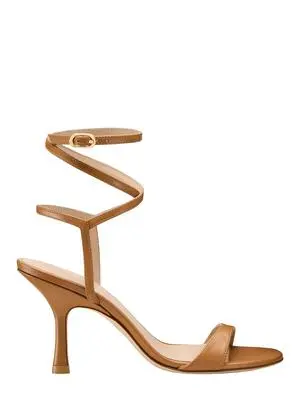 STUART WEITZMAN Nudist Ankle-wrap Sandals - Macchiato