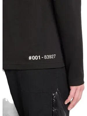 Moncler Apos;s Cotton Logo Long-sleeve T-shirt - Black