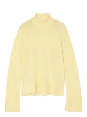 TOTEME Lyocell-blend Turtleneck Sweater - Yellow