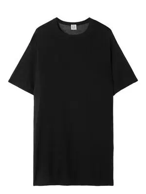 TOTÊME Lyocell And Cashmere-blend T-shirt - Black