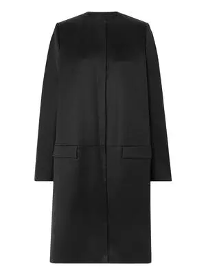 TOTEME Silk Tailored Coat Black