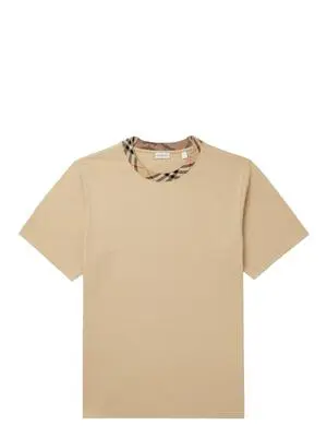 Burberry Cotton-jersey T-shirt - Neutrals